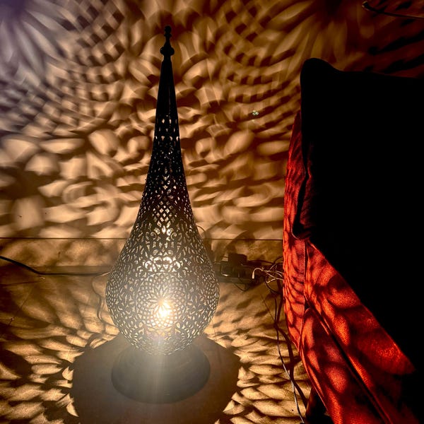 Moroccan Brass Table, Moroccan Table in Wood and Brass, Marrakech Fés ...