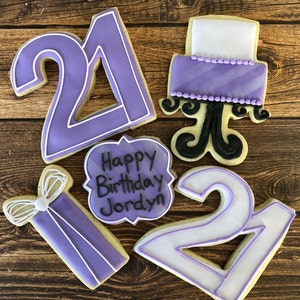 21 or Twenty One or Twenty First Number Cookie Cutter and Fondant ...