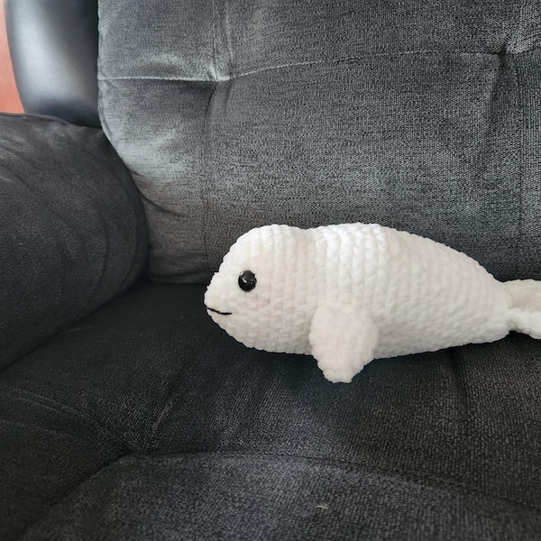 PATTERN: Bianca the Beluga Whale Pattern - Amigurumi Beluga Pattern ...