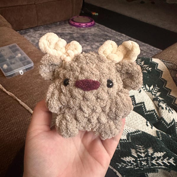 Mini Rudolph Reindeer | NO SEW Crochet Pattern | Quick and Easy 20 ...