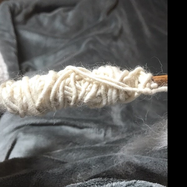 Undyed Natural White Romney Combed Top Wool Roving Spinning Felting ...