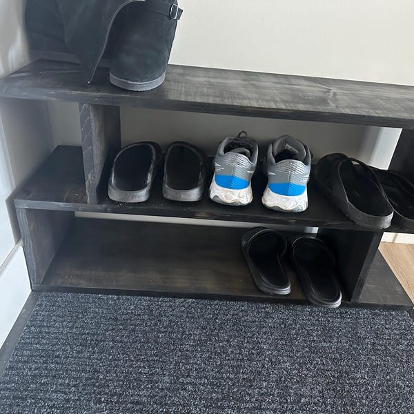 Handmade Unique Shoe Rack Ships Fully Assembled - Etsy