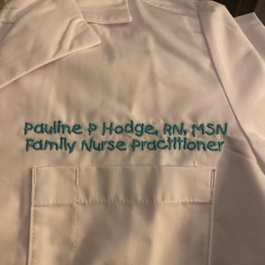 Personalized Mens Lab Coat With Custom Embroidered Text or Name, Doctor ...