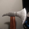 Very Nice Hand Forged Axe With Leather Wrap Wooden Handle Best Gift for ...