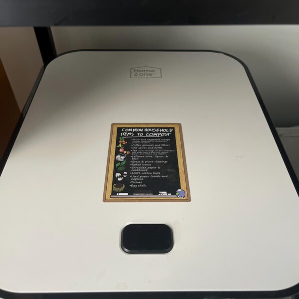 Composting Cheat Sheet Sticker | What to Compost & Avoid | Waterproof ...