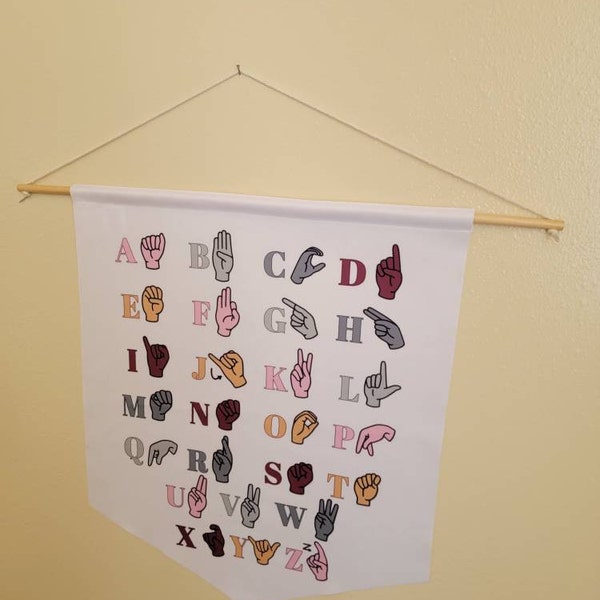 Custom ASL Wildflower Personalized Glass Cup, ASL Personalized Name ...