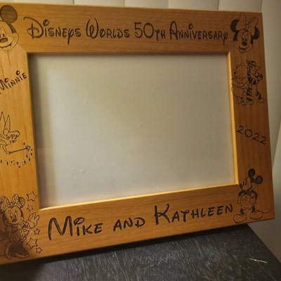 Disney World 5x7 Mickey and Minnie Mouse Picture Frame, Disney Vacation ...