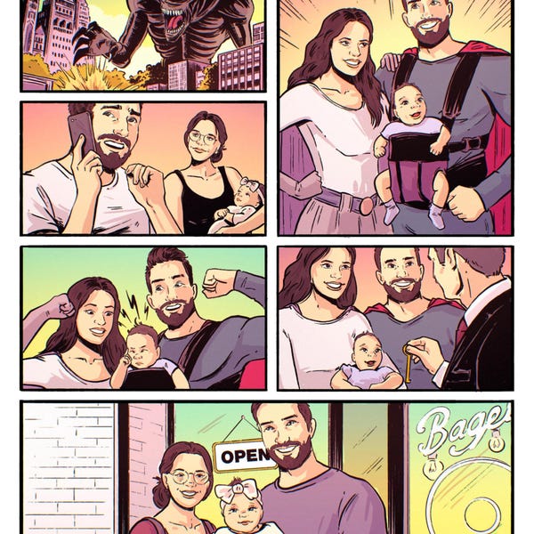 Personalized Custom Comic Strip Wall Art Poster - Etsy