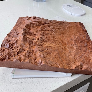Custom Wooden 3D Maps Topographic Map Custom 3D Map - Etsy