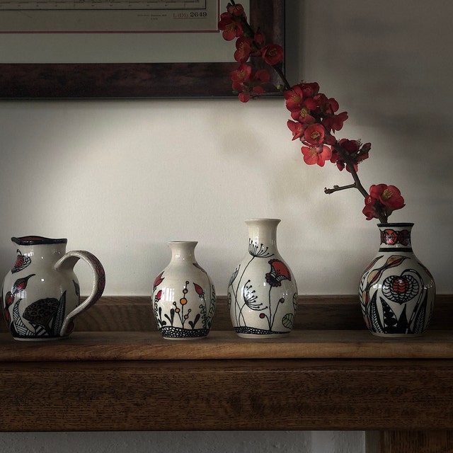 Unique handmade and decorated ceramics by CentredCeramics on Etsy