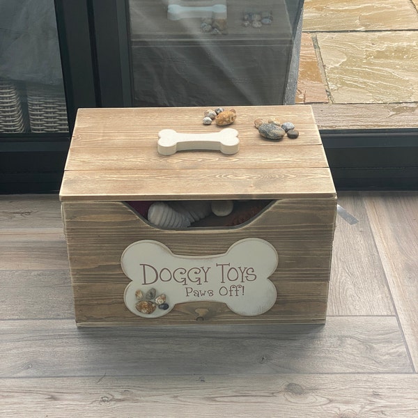 Wooden Doggy Toy Box Handmade, Unique and Totally GORGEOUS - Etsy