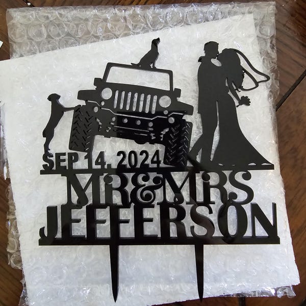 Off Road Wedding Cake Topper | Vehicle Cake Topper | Let Adventure ...