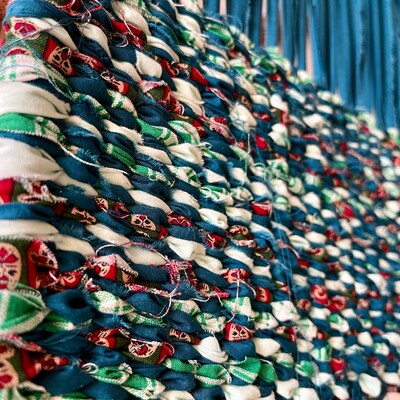 Rag Strips 2 Wide Hand Torn From Vintage Linens 25 Yards Crochet Amish ...