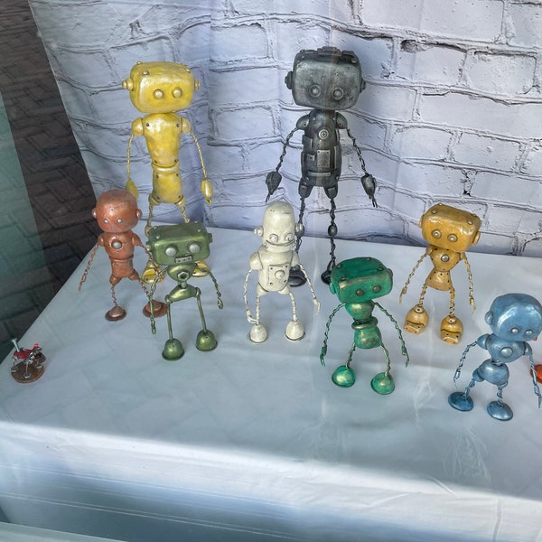 14 Giant Rustic Robot Steampunk Robot Space Robot Old Robot Welded Art ...