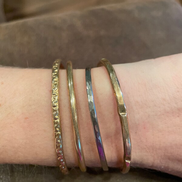 Silver Cuff / Stacking Bracelet / Stackable Bracelets / Cuffs / Gift ...