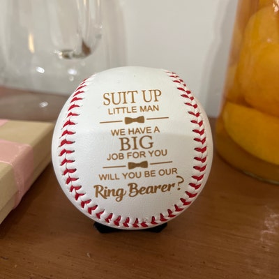 Ring Bearer Proposal Baseball, Ring Bearer Gift, Usher Baseball, Usher ...