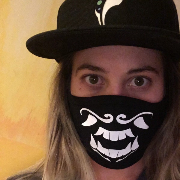 Akali KDA/POPSTAR Uv/ Glow in the Dark MASK, 3 Cotton Layers, Nose Wire ...