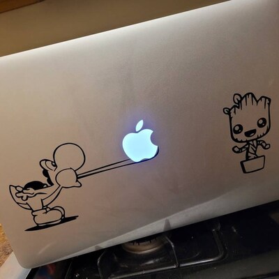 Yoshi Mario MacBook Decal, MacBook Sticker, Laptop Decal, Laptop ...
