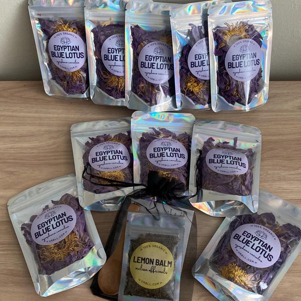 Triple Lotus Pre-ground Blend Egyptian Blue Lotus Sacred White Lotus ...