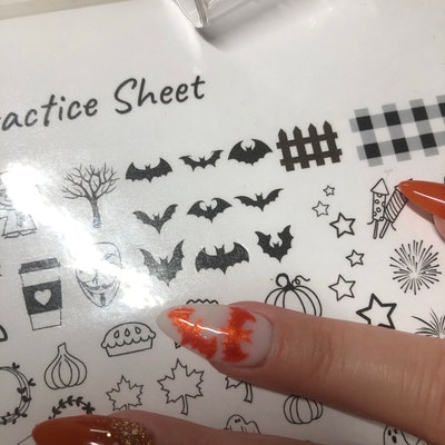 DIGITAL DOWNLOAD Stencils Hand Painting Practice Sheet - Etsy UK