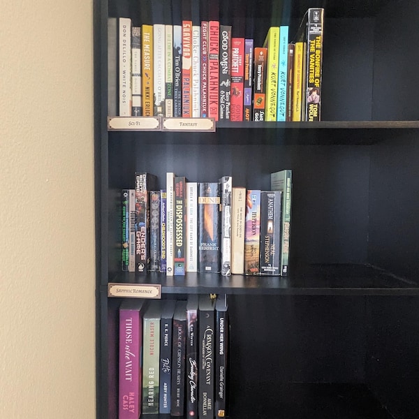 Bookshelf Labels - Etsy