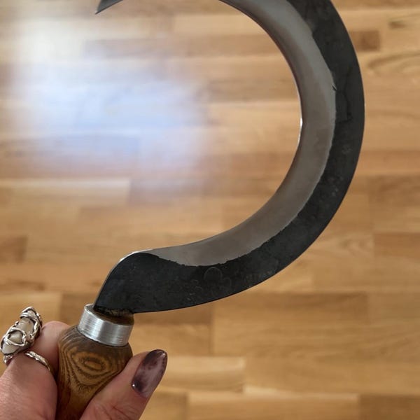 Sickle Set 3 PCS, Hand-forged Sickles for Harvesting Herbs, Garden ...