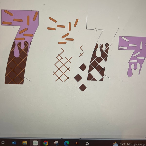 Ice Cream Letters and Numbers SVG, Ice Cream Birthday Svg, A-Z Ice ...