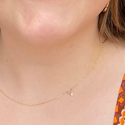 Block Name Necklace Name Necklace With Curb Chain - Etsy