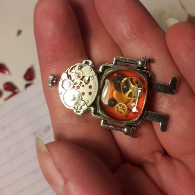 Steampunk Robot/android Robot/ Funky Robot Necklace/birthday Present ...