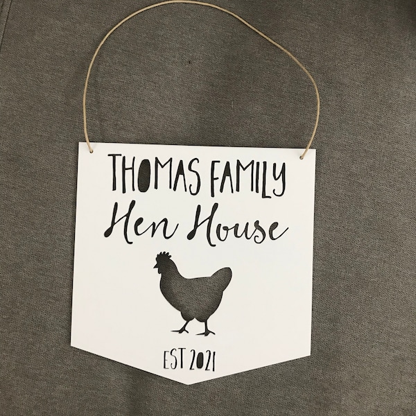 Personalised Hen House Sign-chicken Coop-chook-chook House-wall Hanging ...