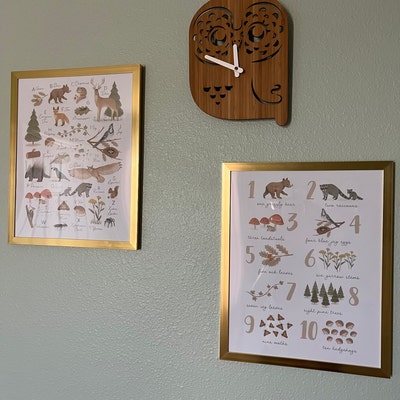 Woodland Alphabet Poster, Woodland Alphabet and Numbers Prints ...