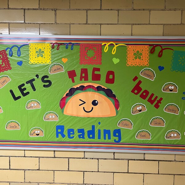 Taco About It, Spanish Bulletin, Bulletin Board Set, Cinco De Mayo, May ...