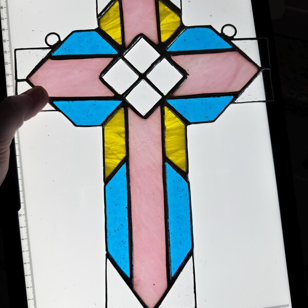 Cute Baby Footprint in a Heart Stained Glass Pattern Christian Symbol ...