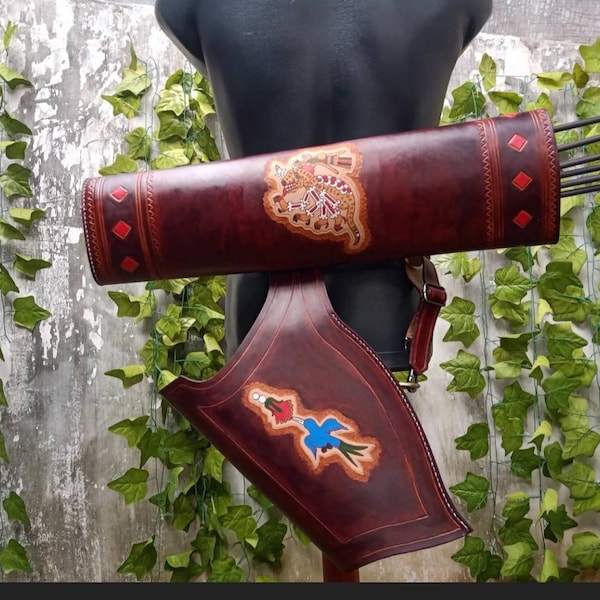 Archery Quiver for Bow and Arrows 2in1 Simple Equipment Storage ...