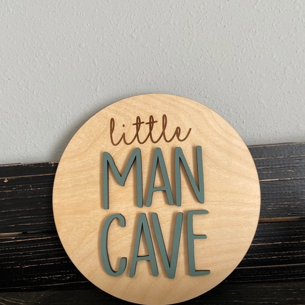 Little Man Cave Boys Room Sign, Boys Room Wall Decor, Boys Playroom ...
