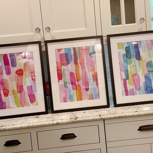 Bright Watercolor Prints, Colorful Wall Art Printable Download, Bright ...