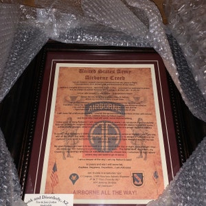 BEST U.S. Army Special Forces Creed Green Beret Aged Parchment | Etsy