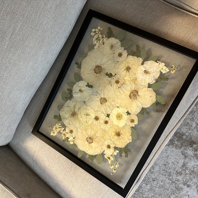 11x14 Custom Floral Shadow Box Wedding Flower Shadow Box - Etsy