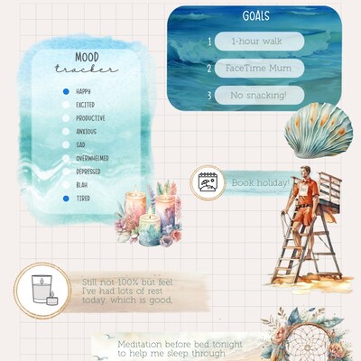 DAILY Planner Stickers 1800 Pre-cropped Goodnotes Stickers - Etsy