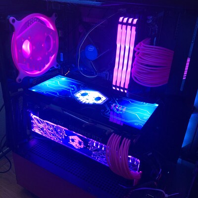 Custom Light RGB GPU Backplate Graphics Card Decoration Board ...