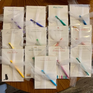 Personalized Script Notepad, Simple and Elegant Notepad, Personalized ...