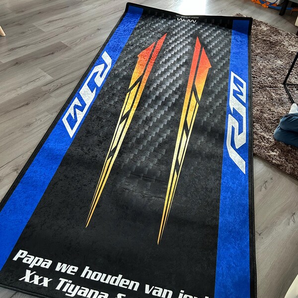 Garage Mat Design for Ride the Style, Feel the Vibe Motorcycle Mat ...