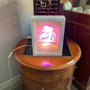 Papercut Light Box Paper Carving Light Box Night Light 3d Led Light Box ...