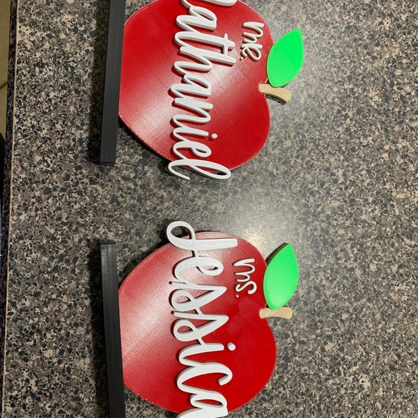 Personalized Teacher Name Plate, Teacher Name Sign, Back to School ...