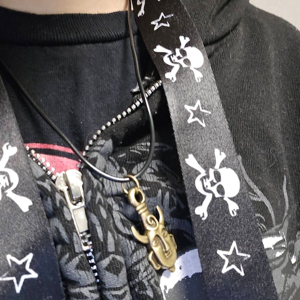 Coraline Inspired Seeing Stone & Black Key Necklace or Keychain ...