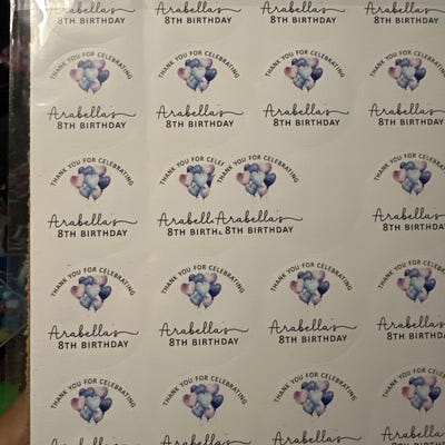 Luau Stickers, Luau Birthday Party, Hawaiian Party Stickers ...