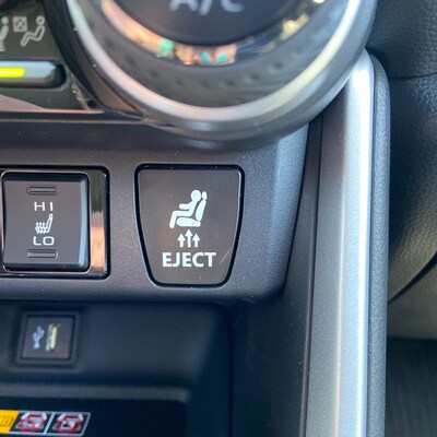 Eject Button Decal, Car Decal, Eject Passenger Button, Blank Button ...