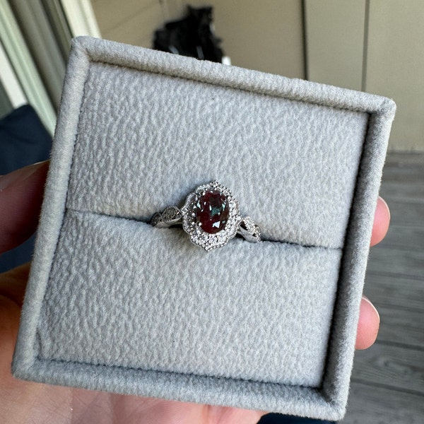 Custom Oval Ruby Ring by Customurjewelry 925 Sterling Silver Milgrain ...