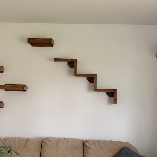Floating Cat Stairs | Floating Cat Bed | Cat Perch | Cat Furniture - Etsy