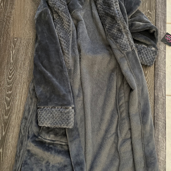 Super Plush Front Zipper Soft Robe Zipper Bathrobe Dressing Gown - Etsy